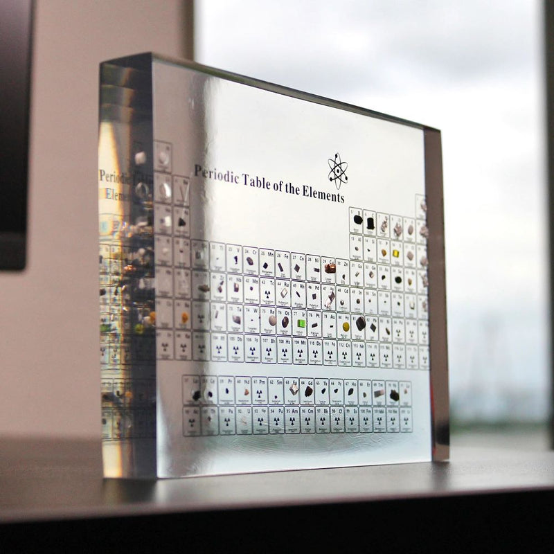 Periodic Table with Real Elements | Science Decor