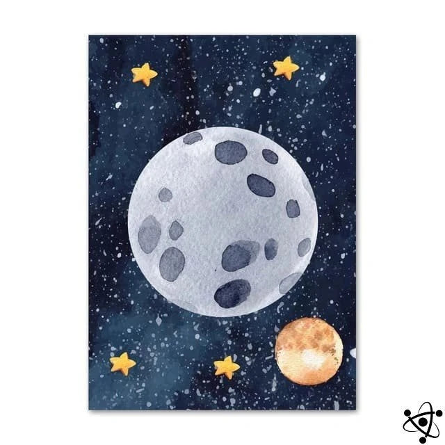 Children'S Moon Poster | Science Decor