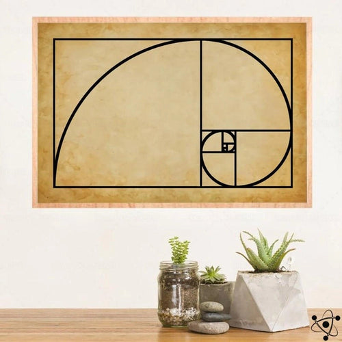 Fibonacci Spiral Poster | Science Decor