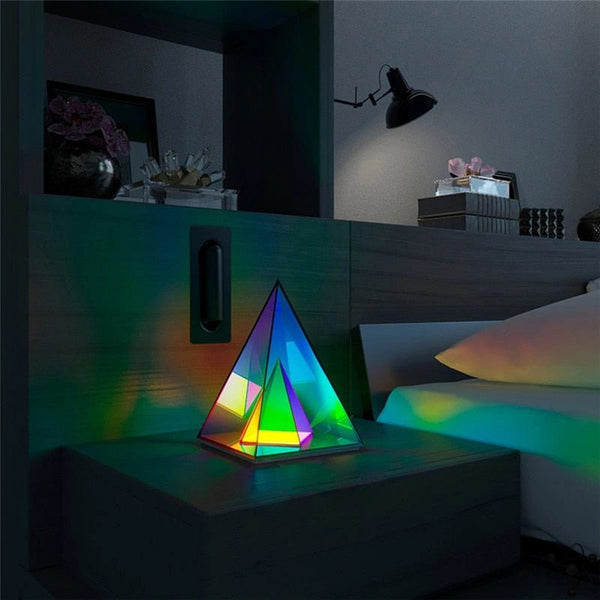Infinity Pyramid Lamp | Science Decor