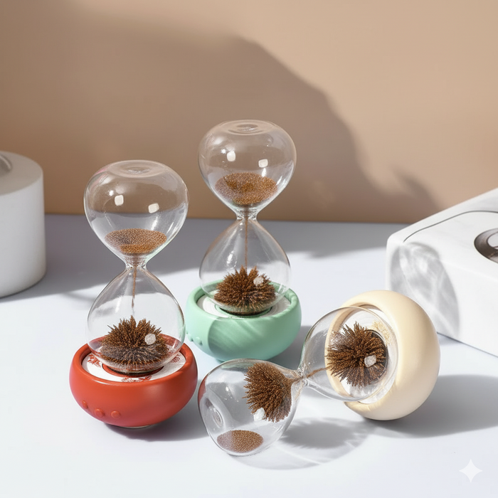 Magnetic Hourglass Fun | Science Decor
