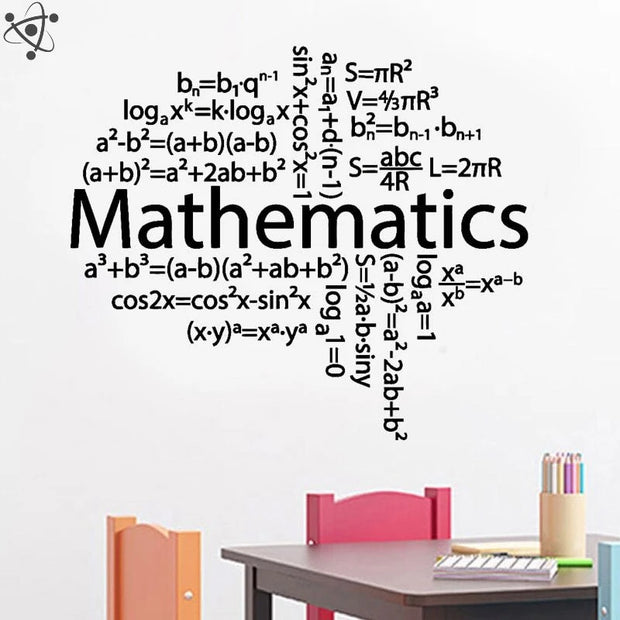 Math Formula Wall Sticker Science Decor