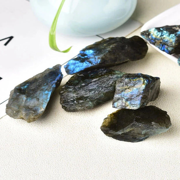 Natural Labradorite Raw Stone | Science Decor