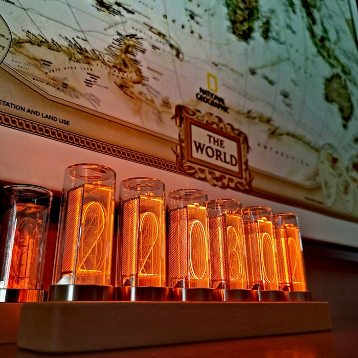Nixie Tube Clock Glow LED | Science Decor