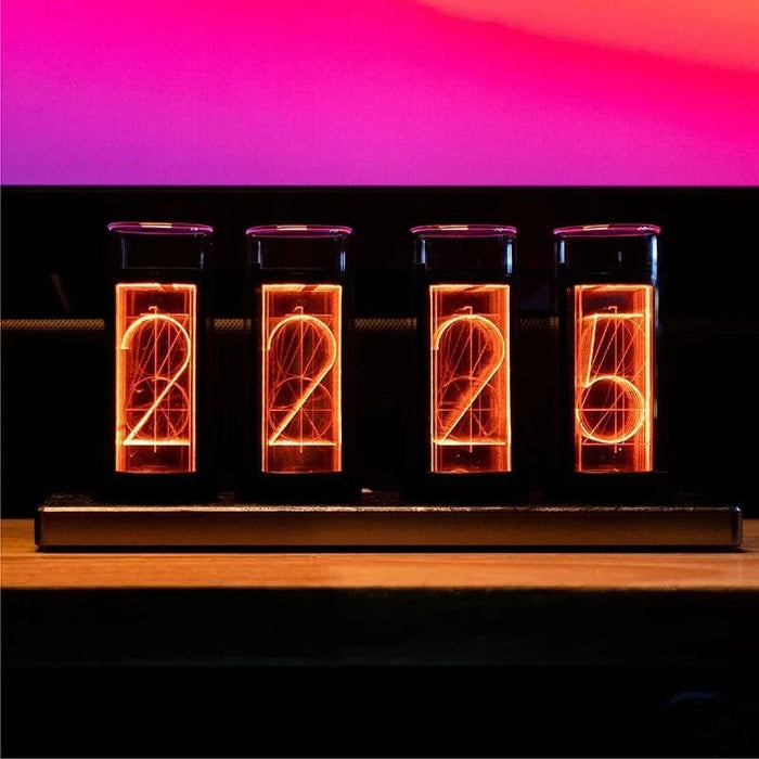 Nixie Tube Clock Metal Led Rgb | Science Decor