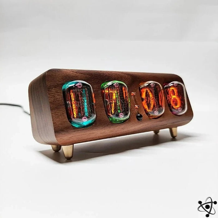 Nixie Tube Clock Walnut | Science Decor
