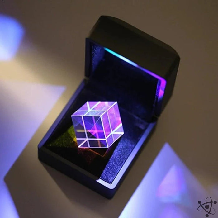 Optical Glass Cube Prism | Science Decor