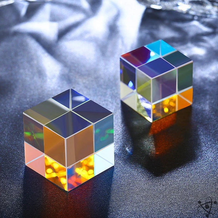 Optical Glass Cube Prism | Science Decor