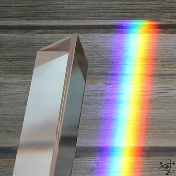 Optical White Traditionnal Prism | Science Decor
