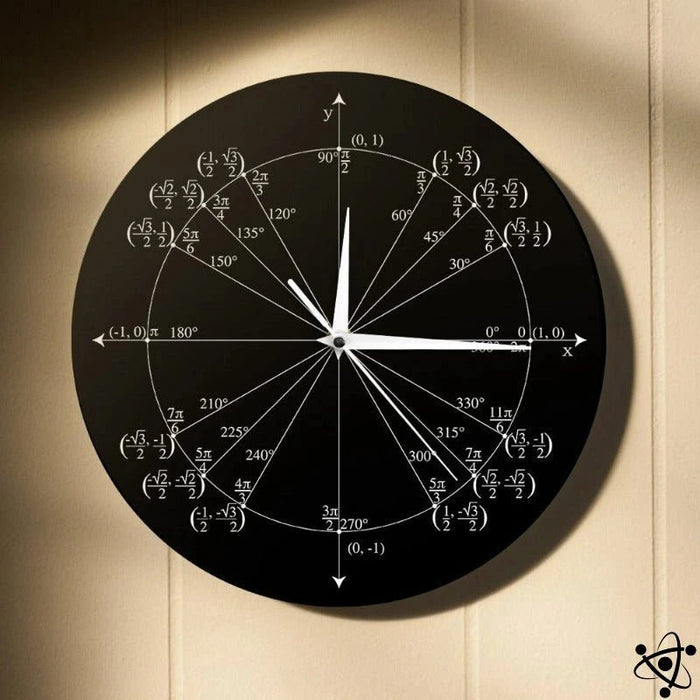 Original Wall Clock Degrees Geometry | Science Decor
