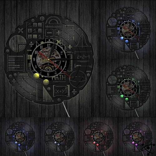 Original Wall Clock Led Mathematical Equation | Science Decor