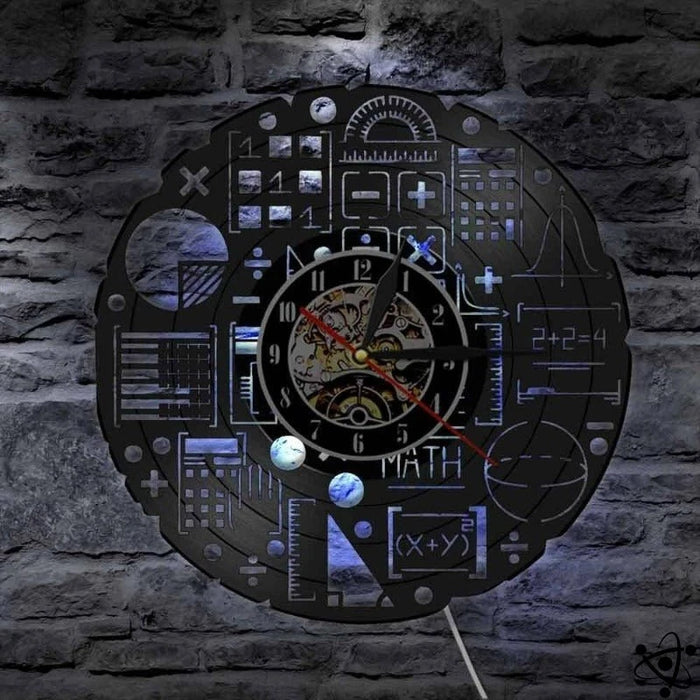 Original Wall Clock Led Mathematical Equation | Science Decor