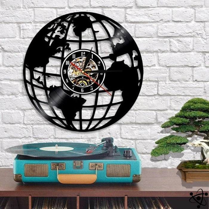 Original Wall Clock Led World Map | Science Decor