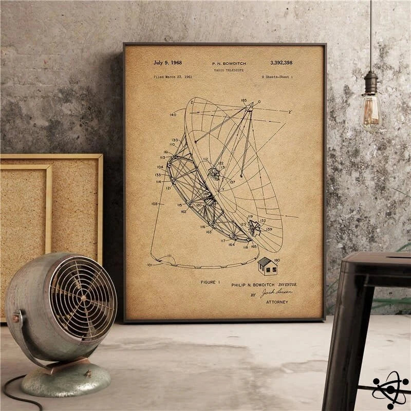Poster Radiotelescope Antenna | Science Decor
