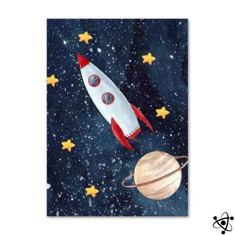 Small Rocket Poster For Children | Science Decor